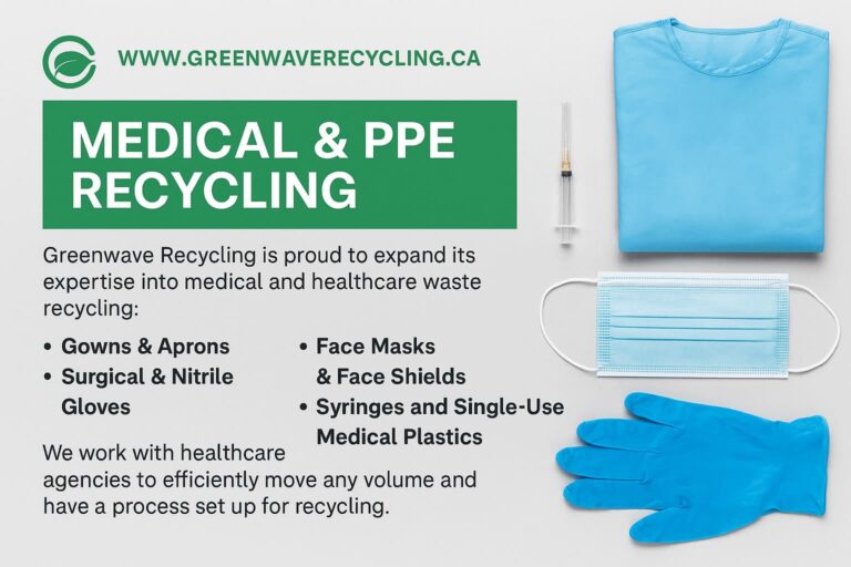 Medical PPE Recycling in Canada : Greenwave Recycling Inc.